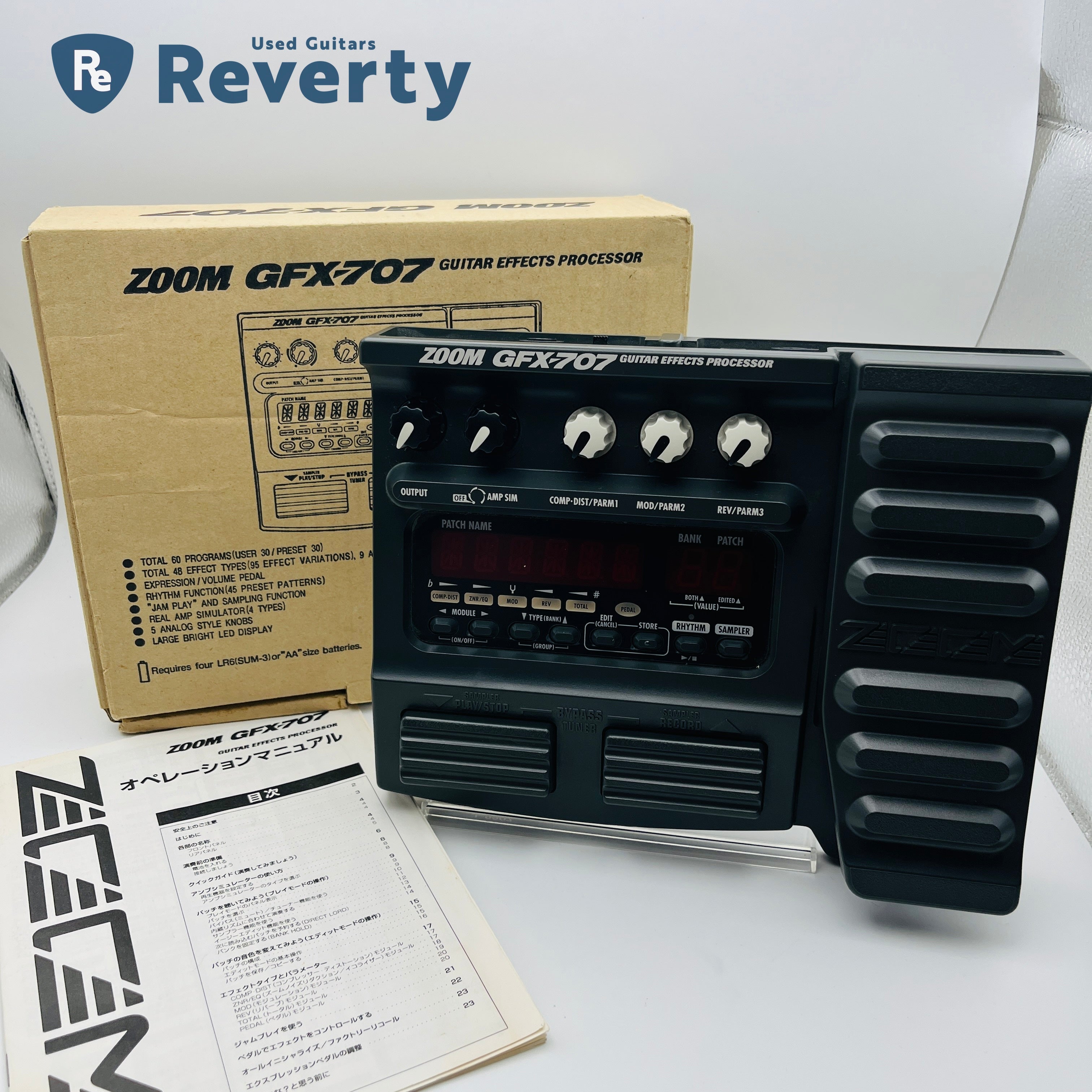 Zoom GFX-707 Multi-Effects Processor Guitar Effect Pedal Used w/Box ...